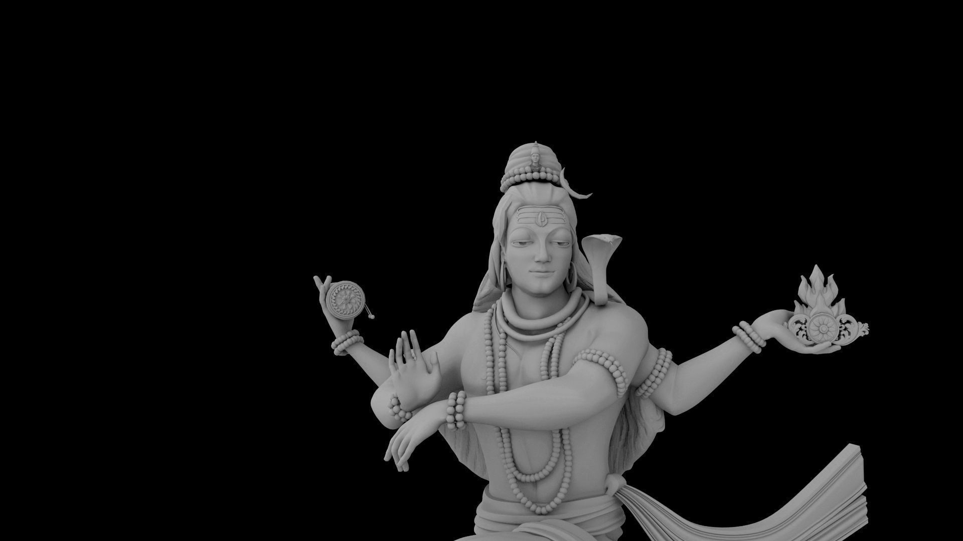 god shiva 3D model | CGTrader