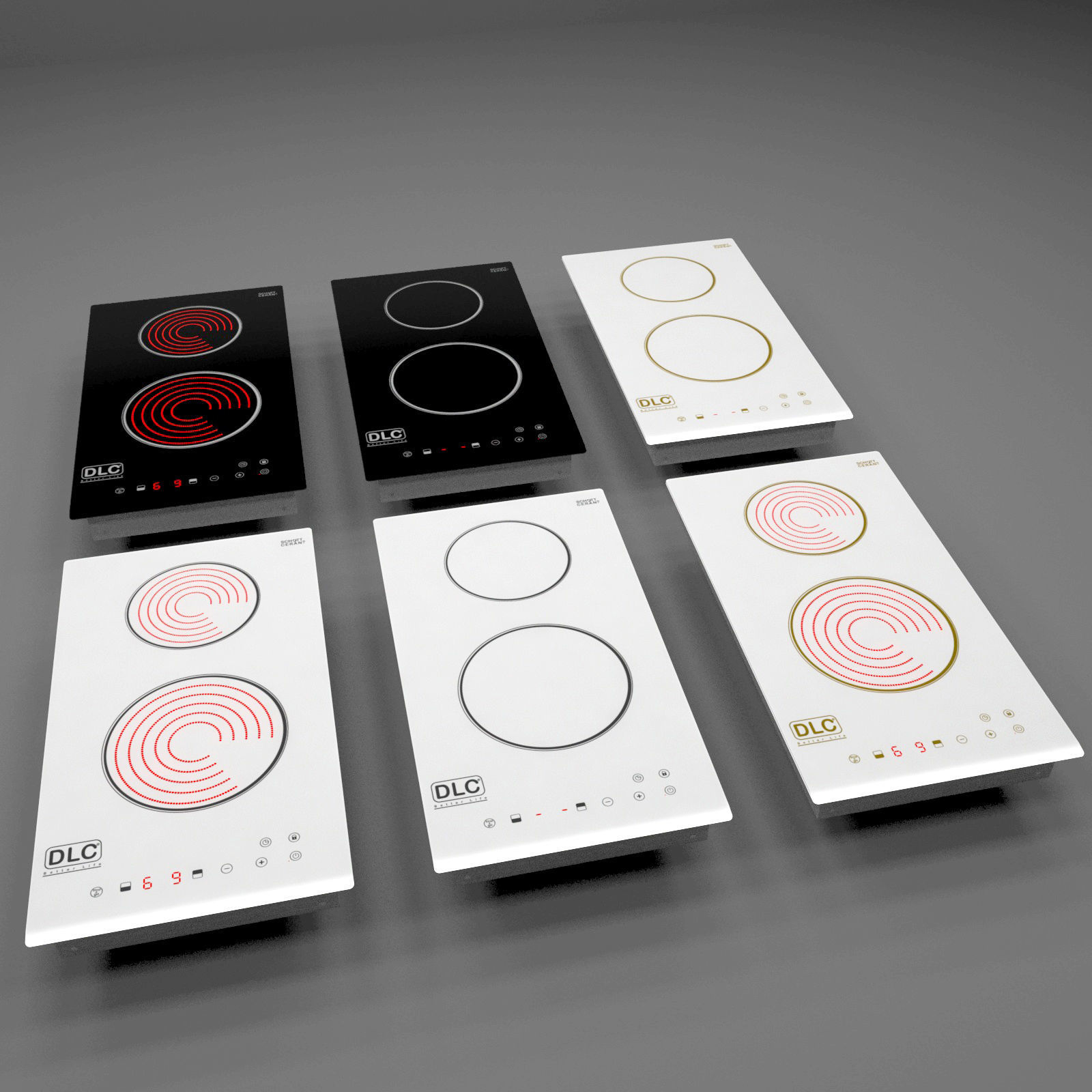 DLC Built-in Induction Cooker free 3D model | CGTrader