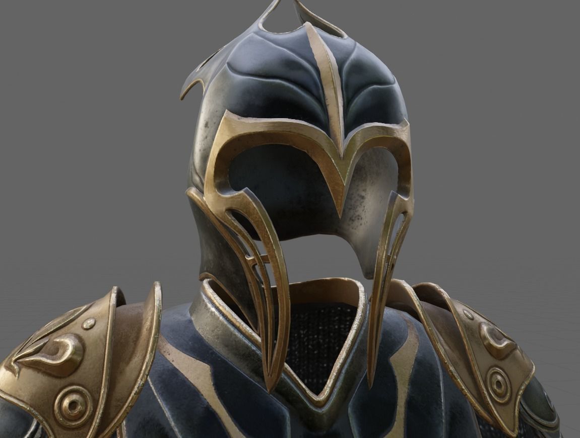 3D model Mirkwood Elf Armour Dark Medieval Style VR / AR / low-poly ...