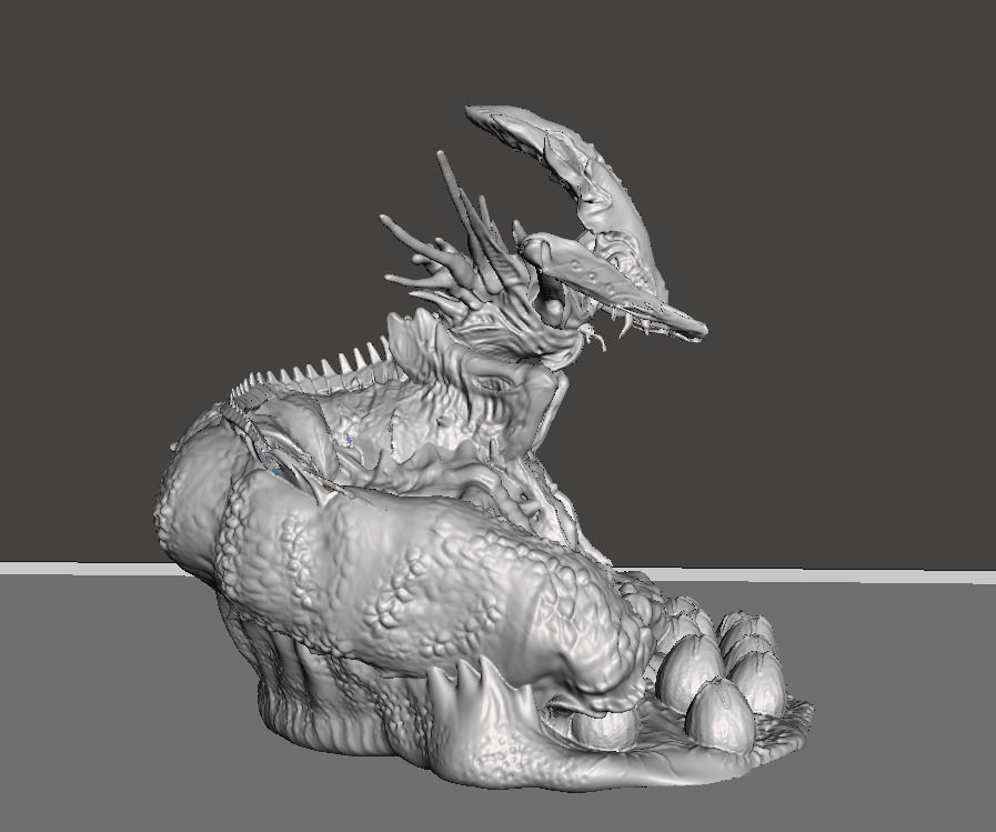 Aliens queen mother free 3D model | CGTrader