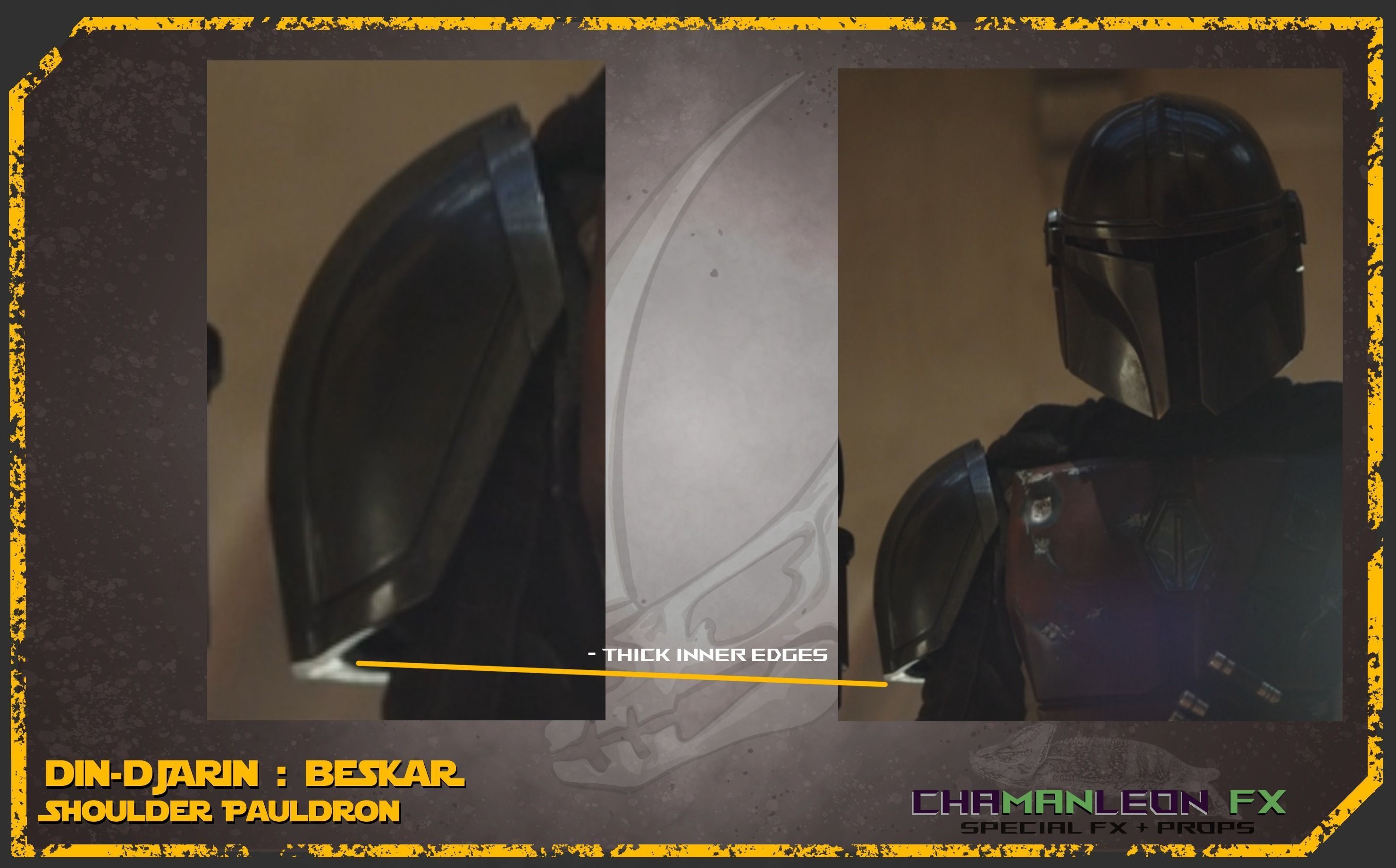 Din Djarin Beskar Shoulder Pauldrons and Mudhorn Signet Cosplay 3D ...