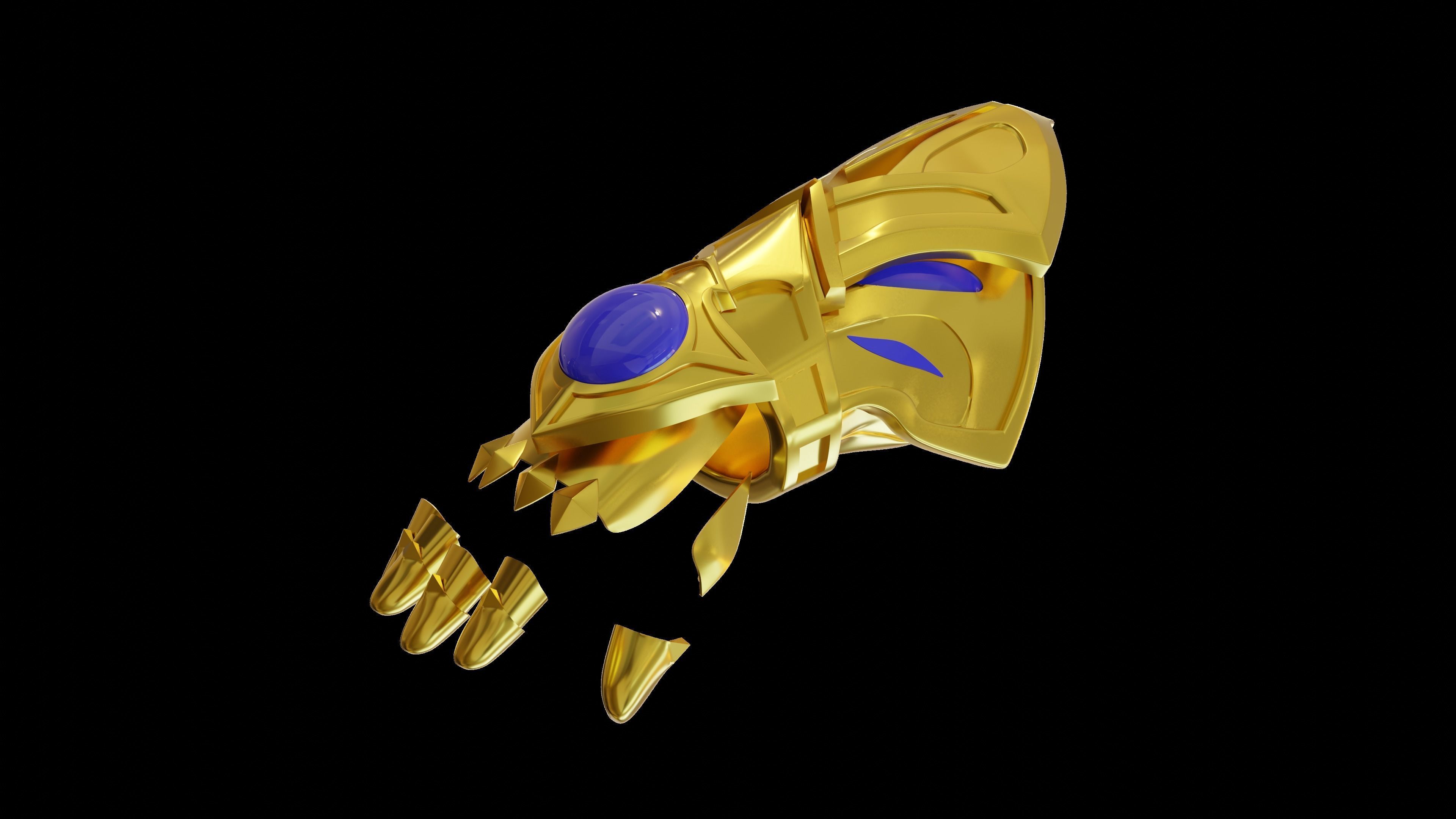 Ezreal Shuriman gauntlet glove league of legends cosplay 3D model 3D ...