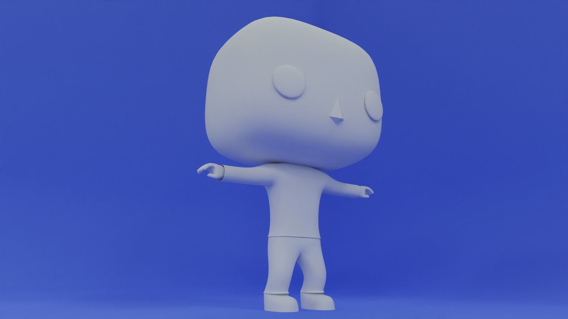 Funkopop Base Model 3D model rigged | CGTrader