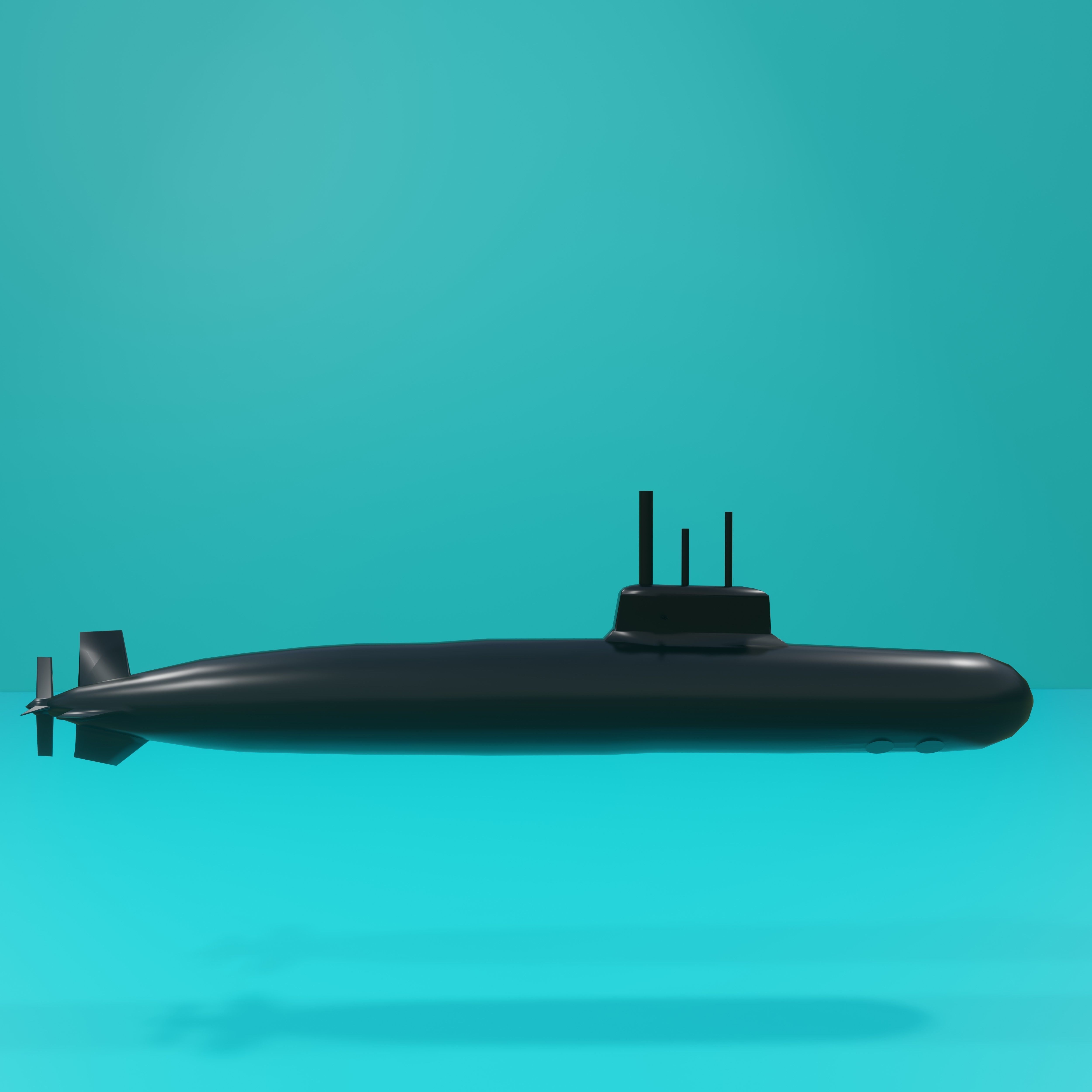 a submarine model 3D model 3D printable | CGTrader