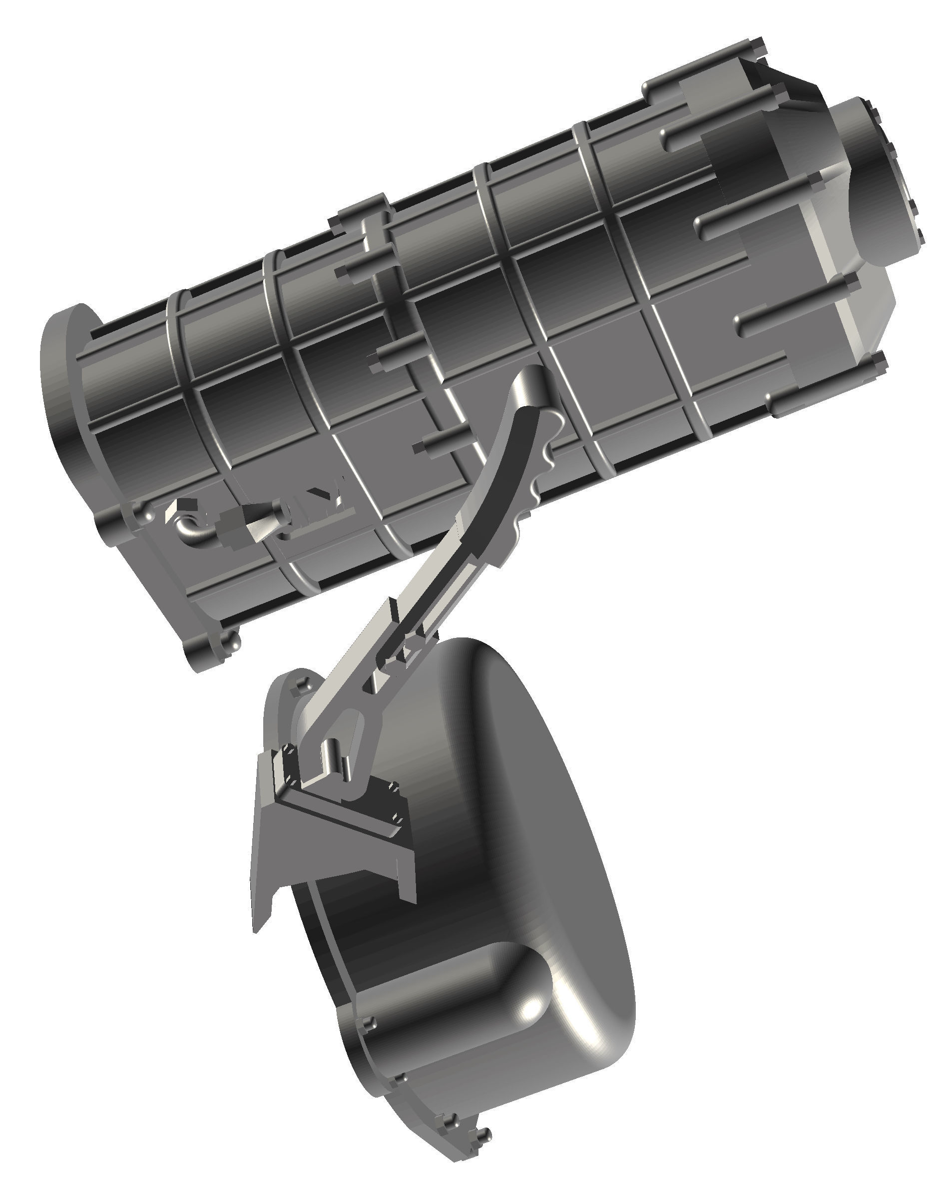 Sequential Gearbox Transmission and Shifter with bellhousing 3D model ...