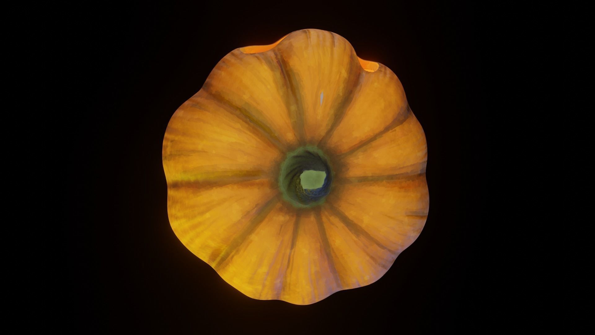 Pumpkin model with stylized texture 3D model animated rigged | CGTrader