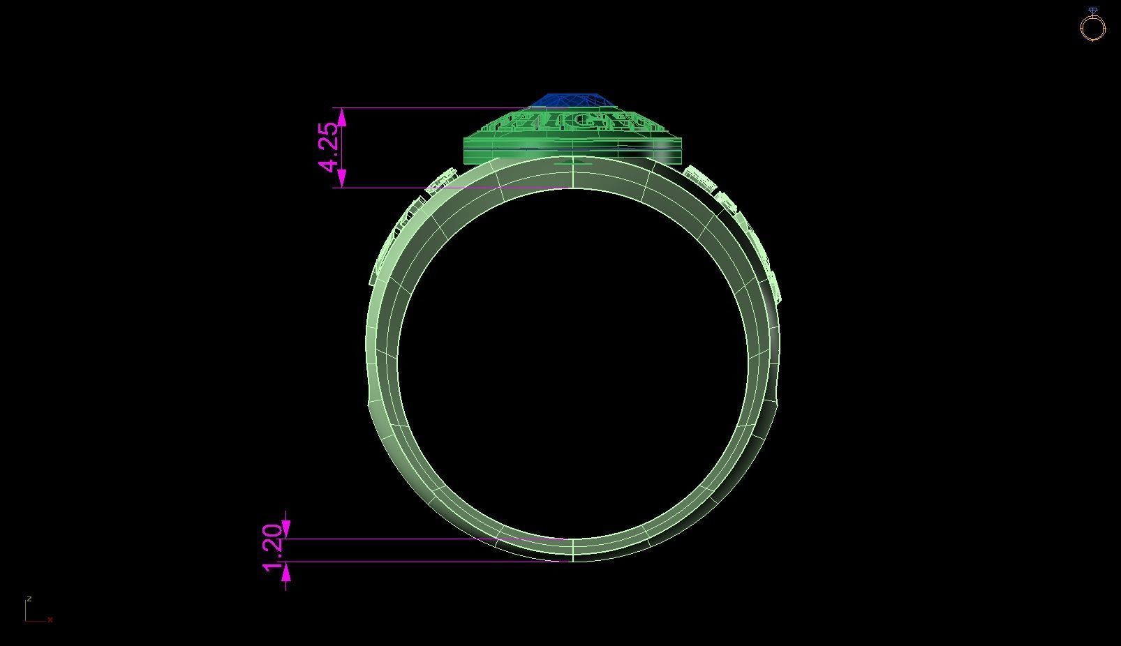 graduation ring 3D model 3D printable | CGTrader