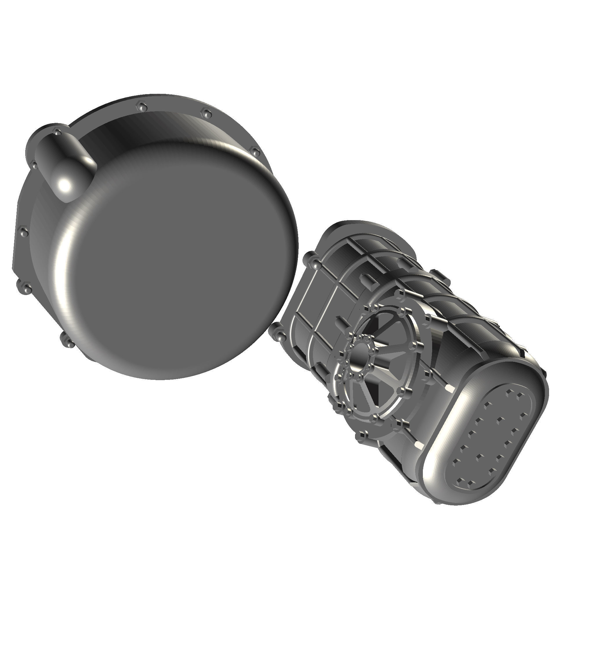 Transaxle Sequential Gearbox Transmission w bellhousing 3D model 3D ...