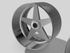MOMO Star 3 pce Wheels staggered rims deep dish 3D model 3D printable ...