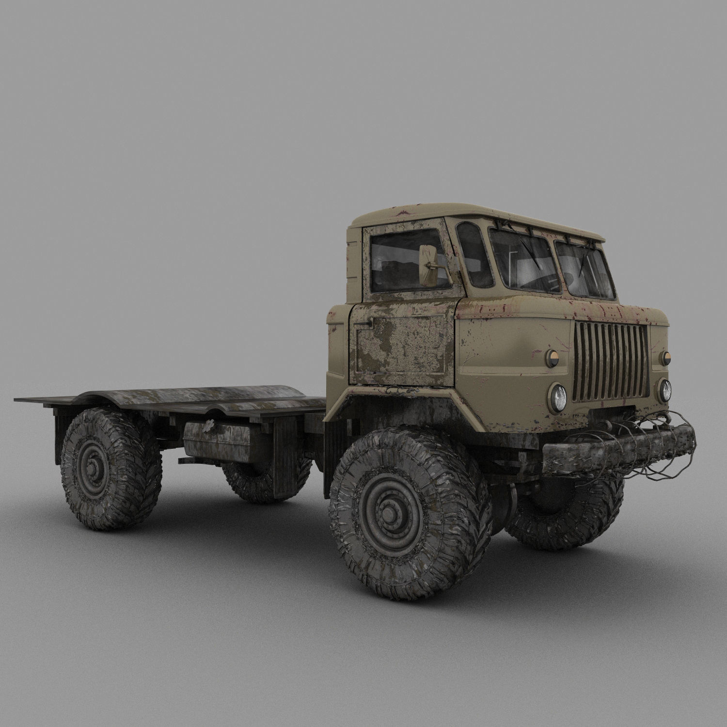 GAZ truck 3D model | CGTrader