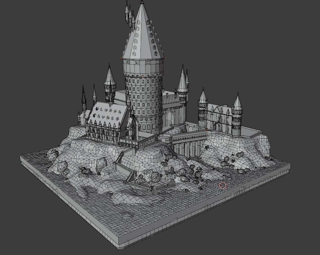 3D model Hogwarts Castle from Harry Potter VR / AR / low-poly | CGTrader