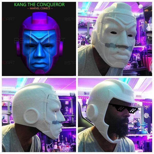 KANG The Conqueror Helmet - MARVEL COMICS Mask 3D model 3D printable ...