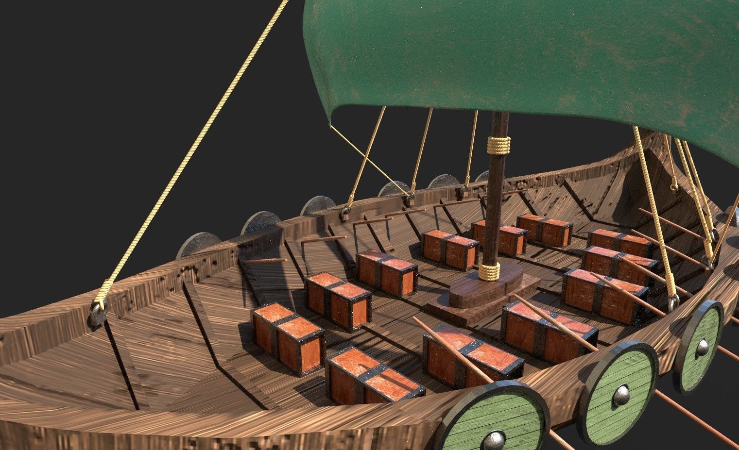 Viking Longship 3D model | CGTrader