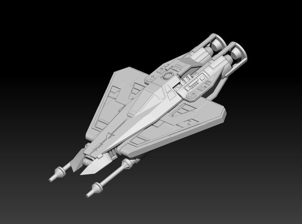 Liberator Starfighter 3D model 3D printable | CGTrader