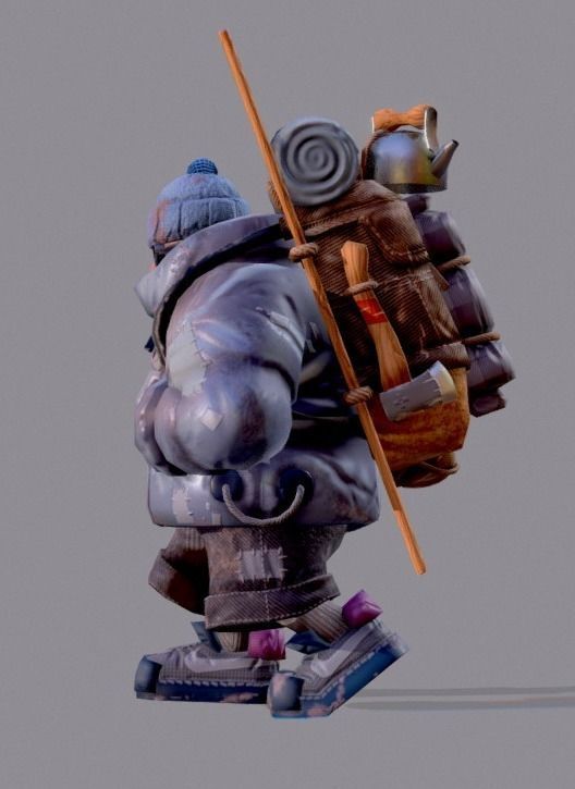 3D model Traveler Man VR / AR / low-poly | CGTrader