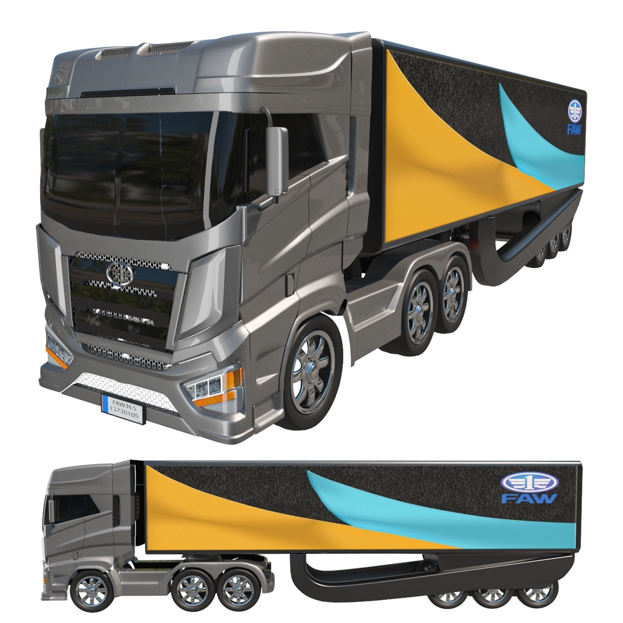 faw new series 3D model | CGTrader