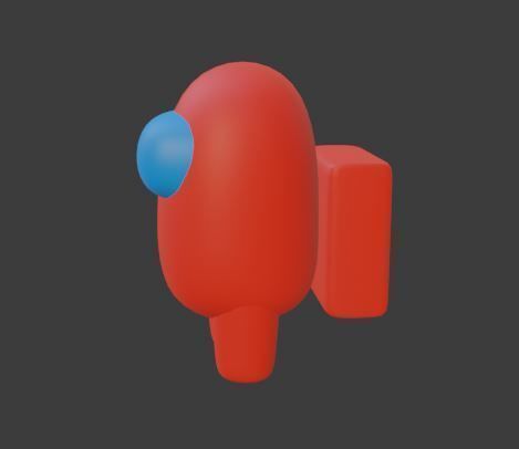 Model 3d among us red free 3D model animated | CGTrader