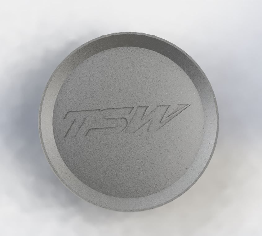 TSW Wheel Center Cap 3D model 3D printable | CGTrader