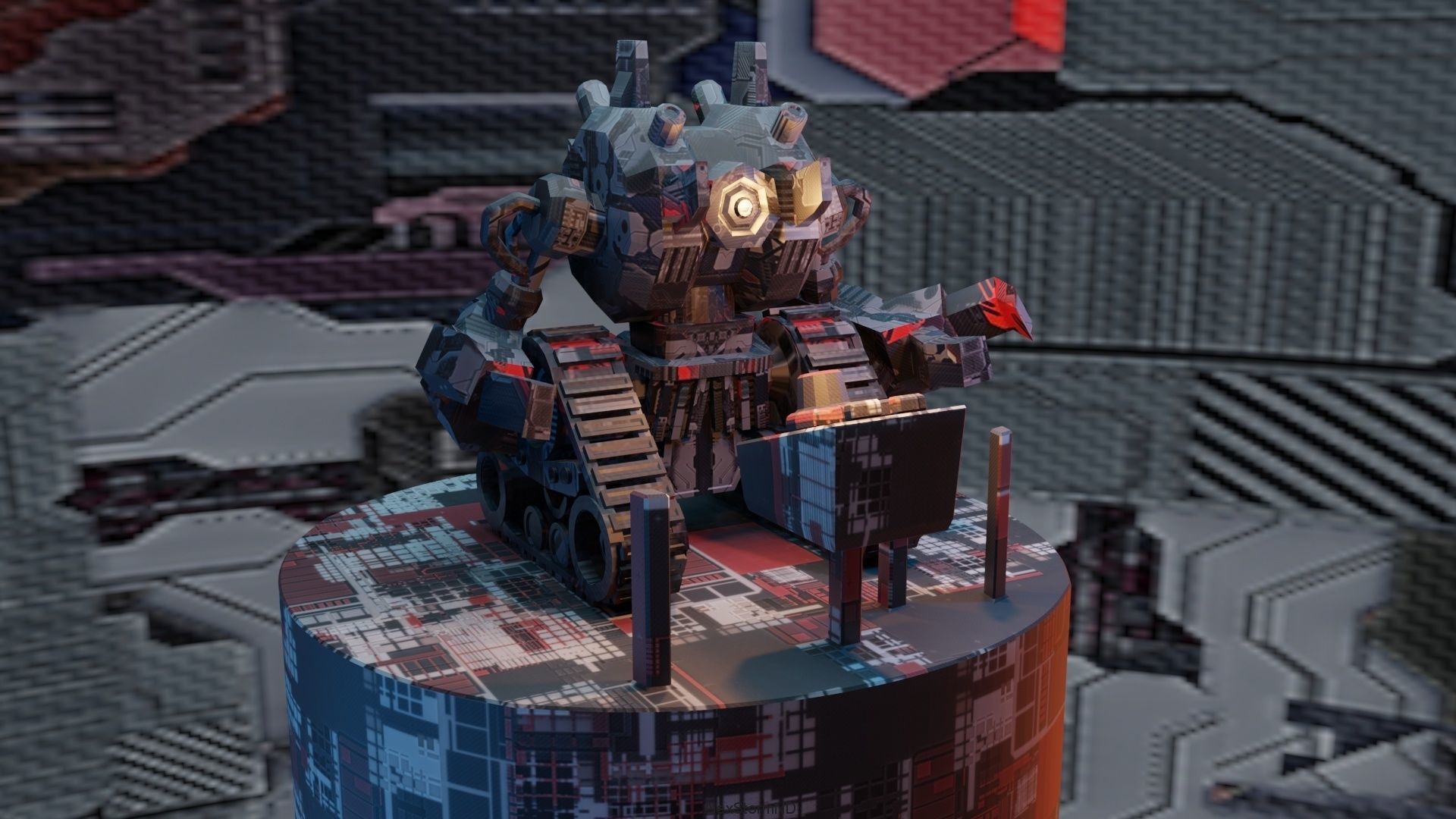 NDR Robot Sentry 3D model 3D printable | CGTrader