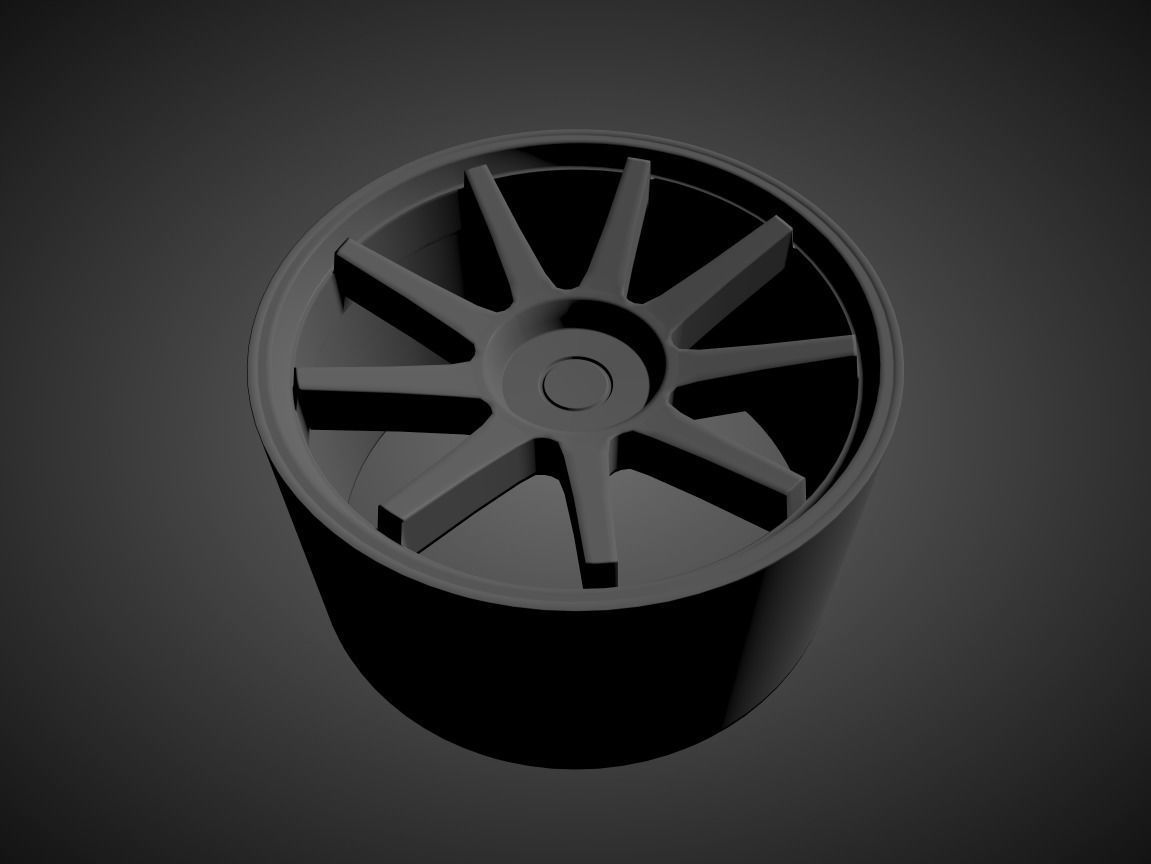 VERDE FF02 scalable and printable rims 3D model 3D printable | CGTrader