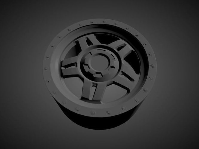 FUEL ANZA scalable and printable rims 3D model 3D printable | CGTrader