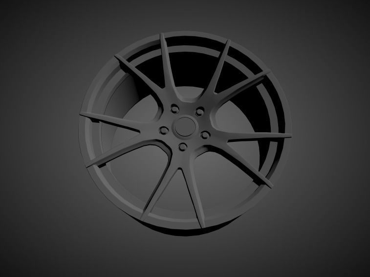 FORGESTAR CF5V scalable and printable rims 3D model 3D printable | CGTrader