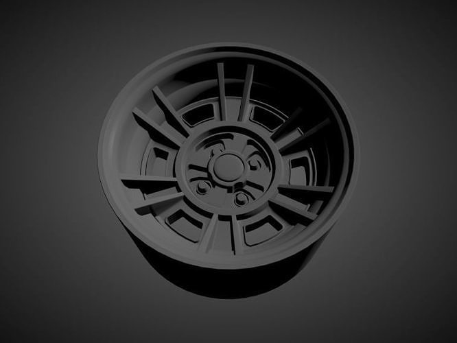 CROMODORA CD66 scalable and printable rims 3D model 3D printable | CGTrader