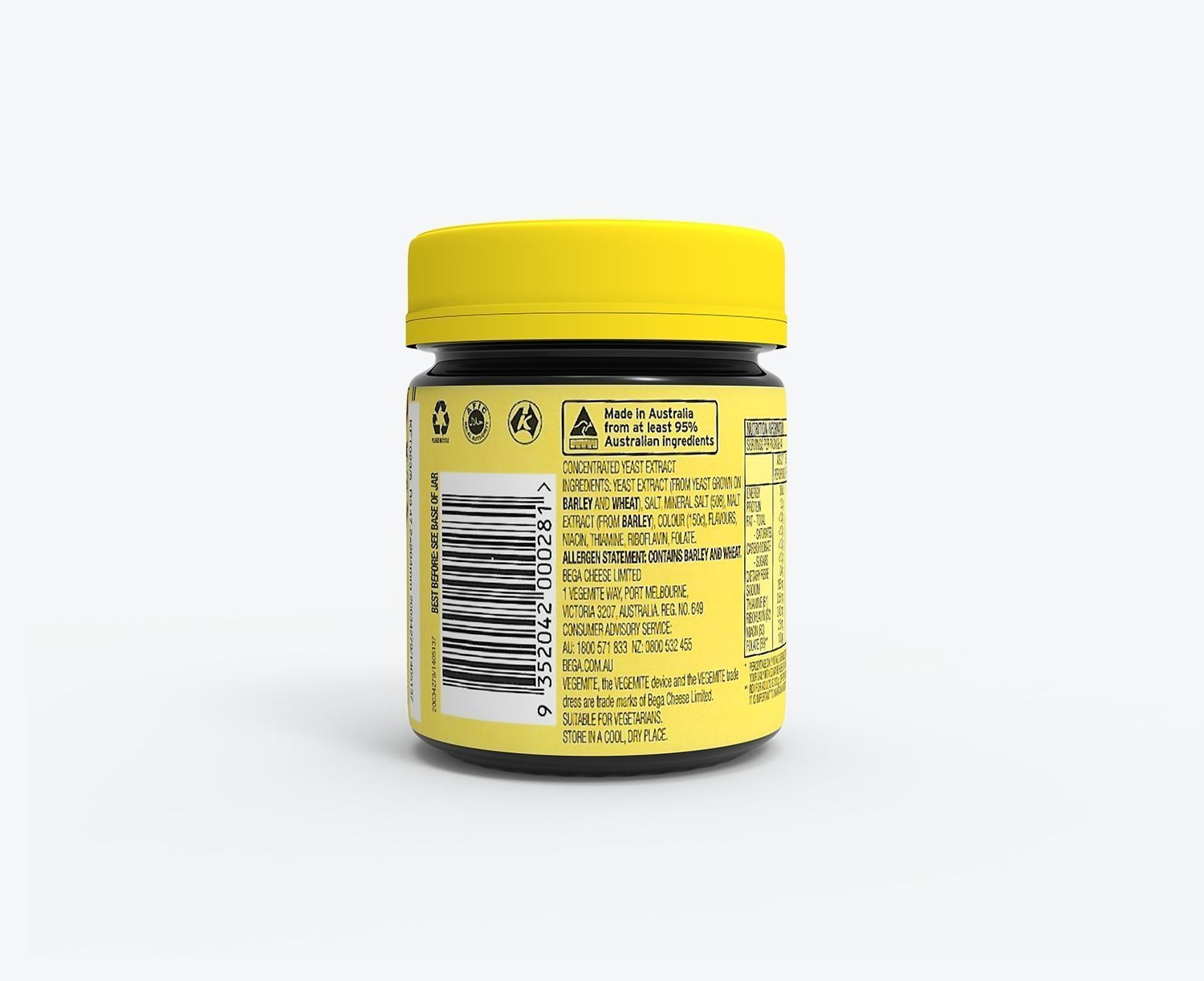 Vegemite Pot 220g - Made in Australia 3D model | CGTrader