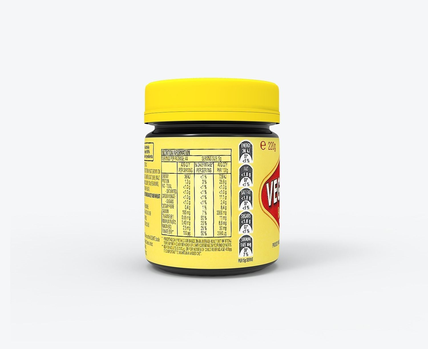 Vegemite Pot 220g - Made in Australia 3D model | CGTrader