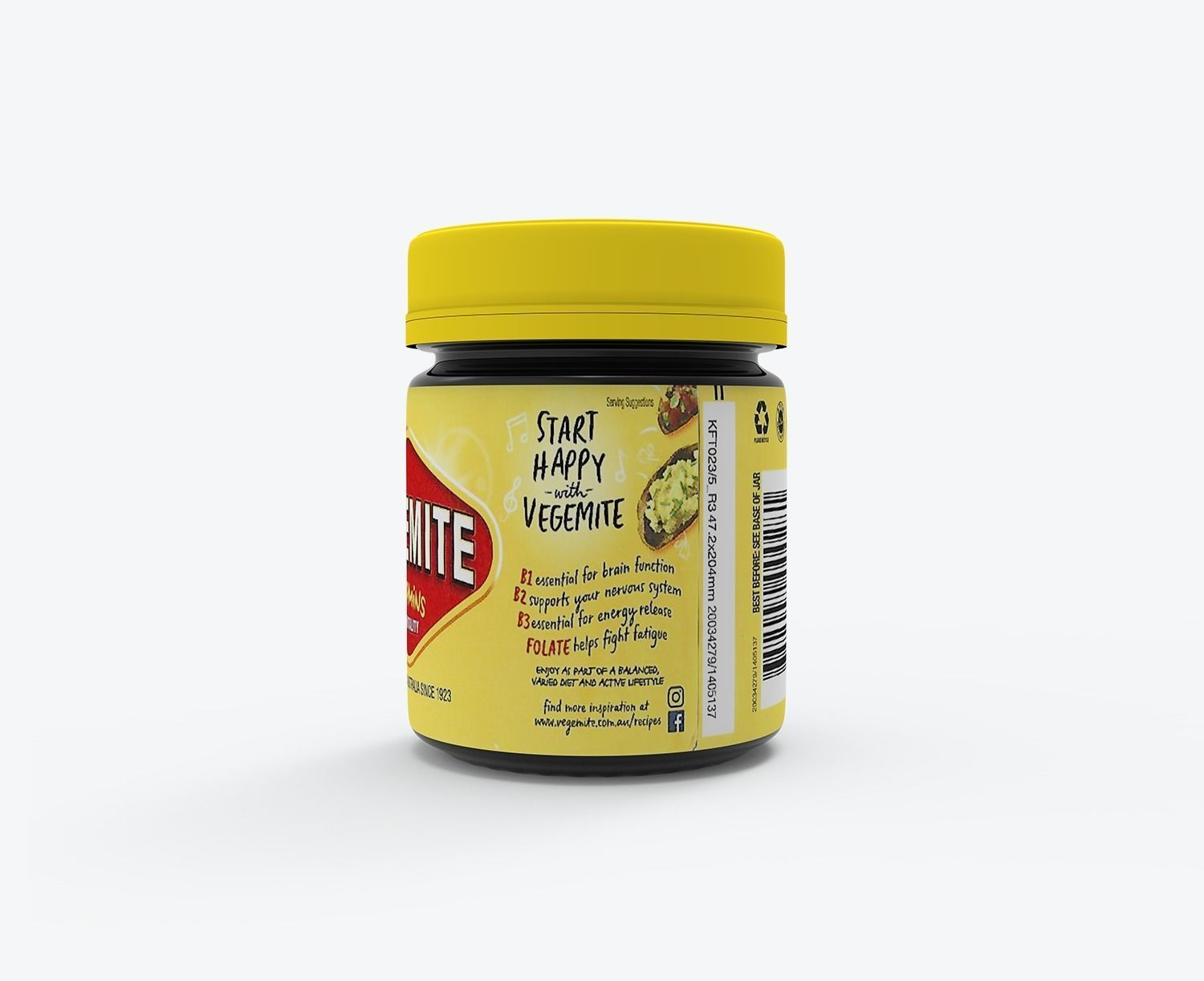 Vegemite Pot 220g - Made in Australia 3D model | CGTrader