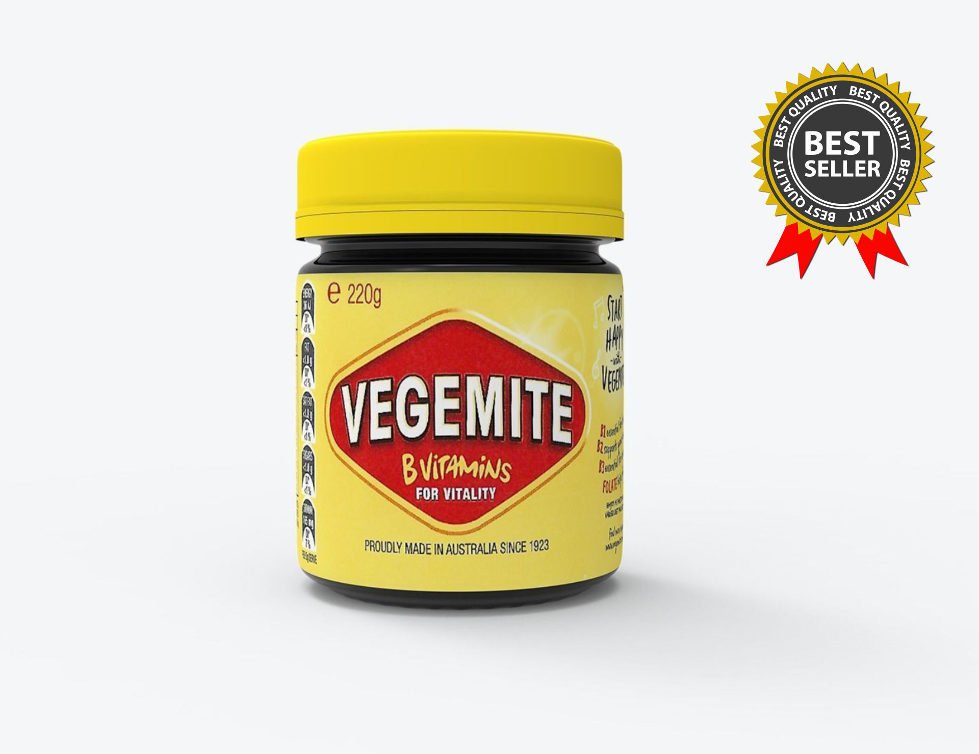 Vegemite Pot 220g - Made in Australia 3D model | CGTrader