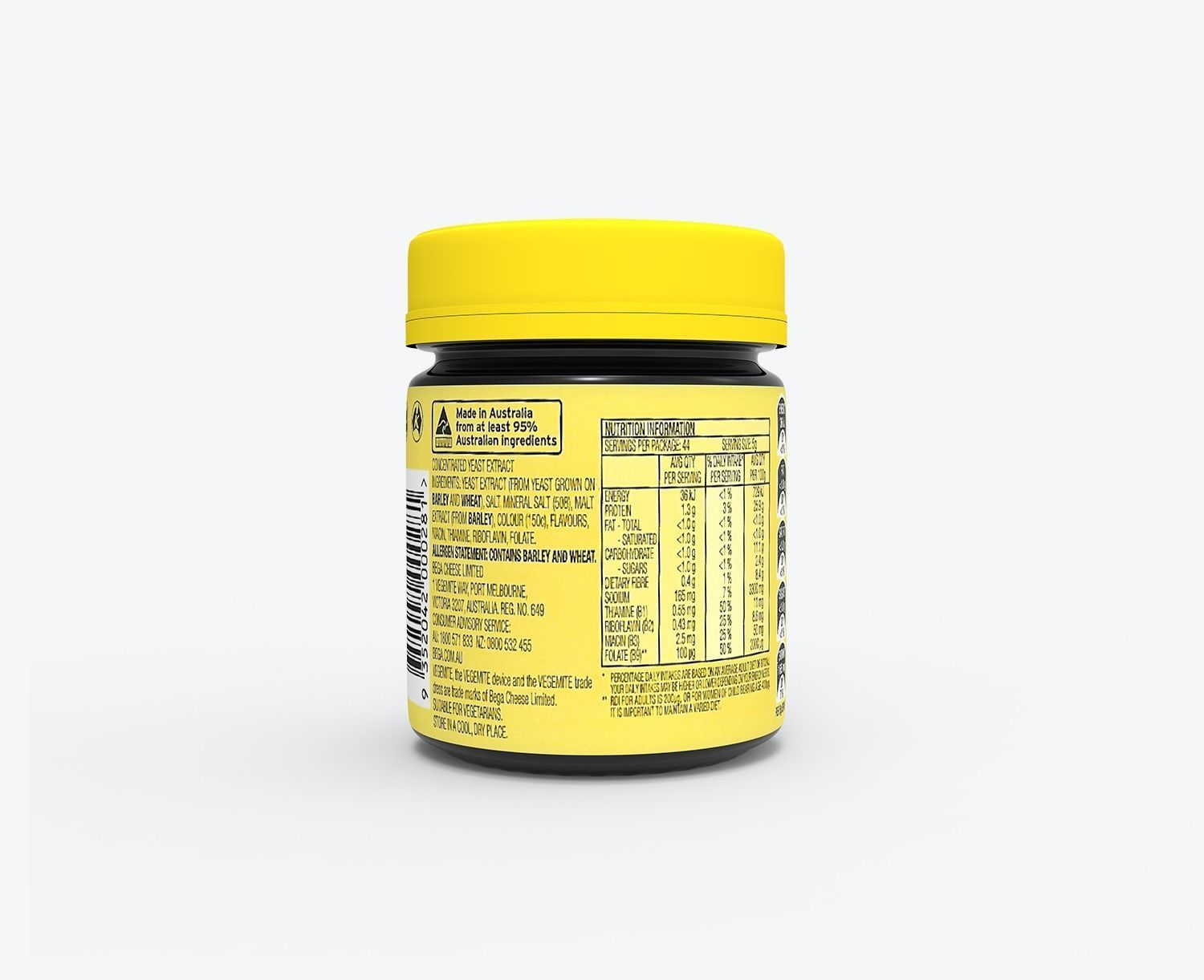 Vegemite Pot 220g - Made in Australia 3D model | CGTrader