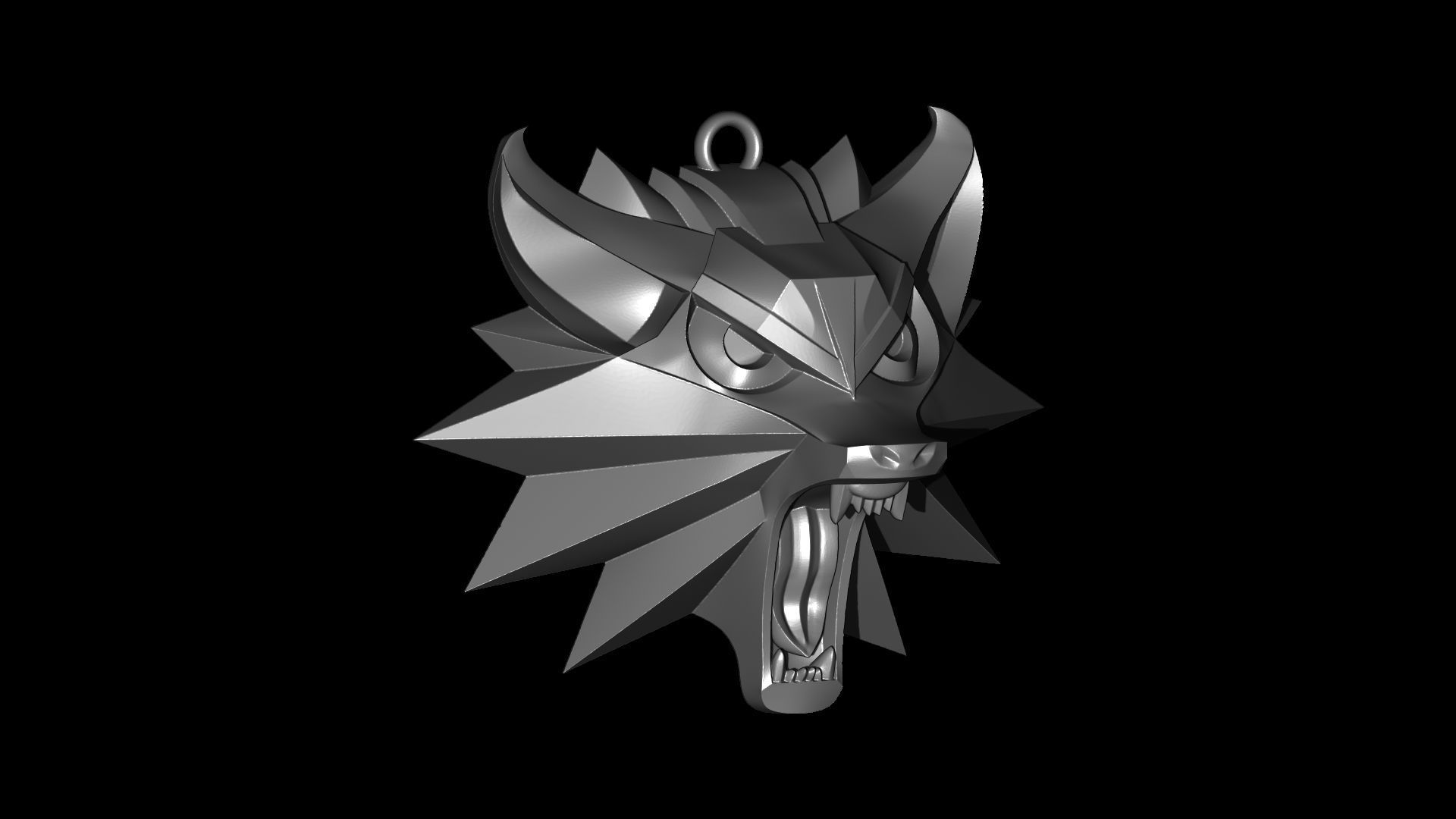 witcher necklace 3D model 3D printable | CGTrader