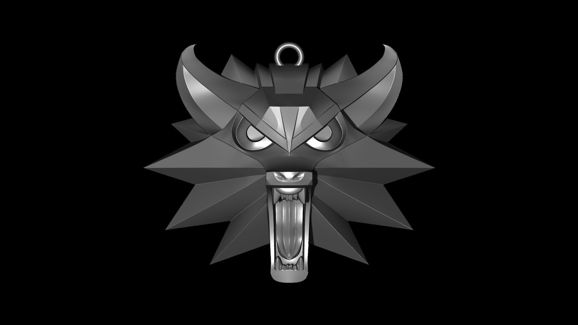 witcher necklace 3D model 3D printable | CGTrader