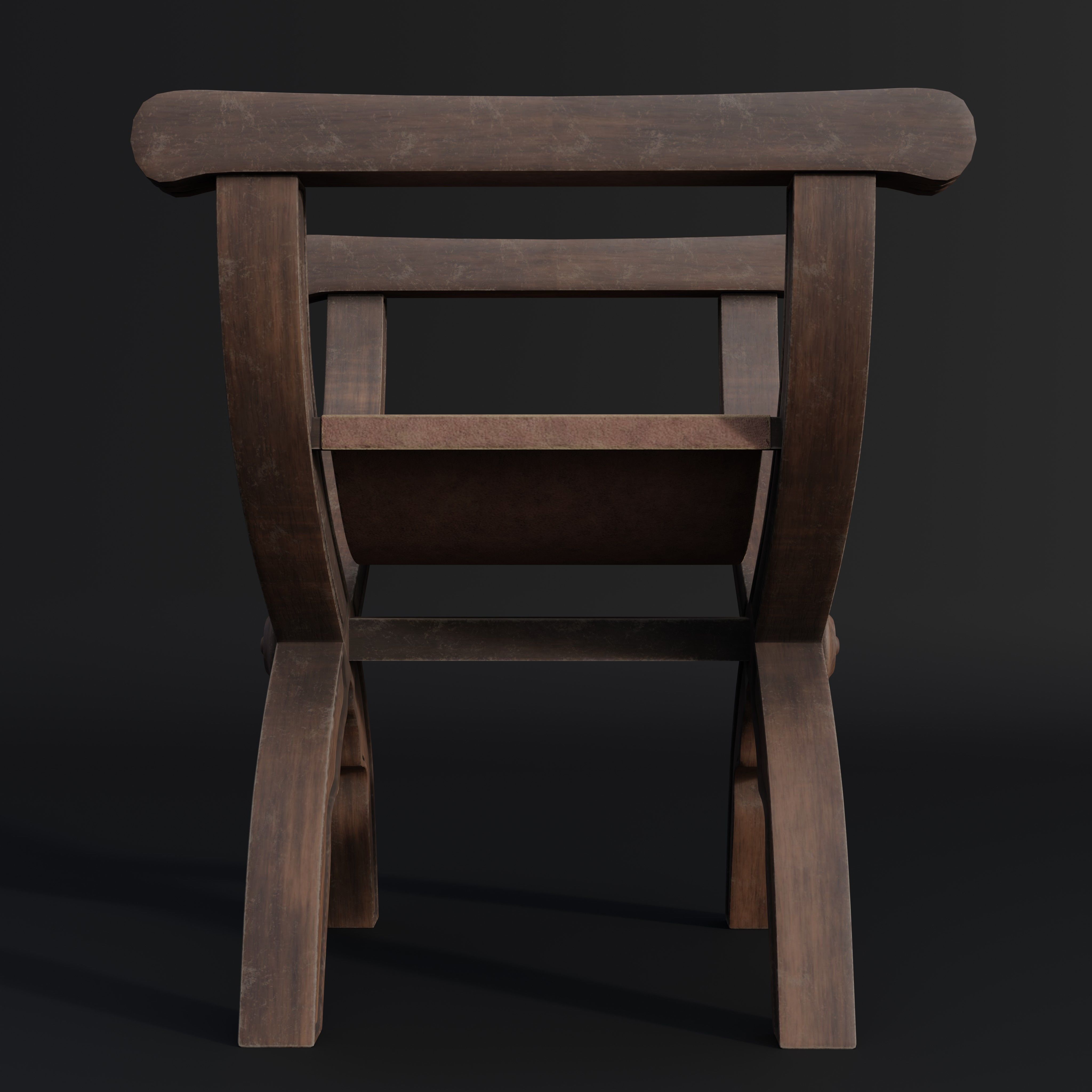 3D model Roman Curule Chair - Sella Curulis VR / AR / low-poly | CGTrader