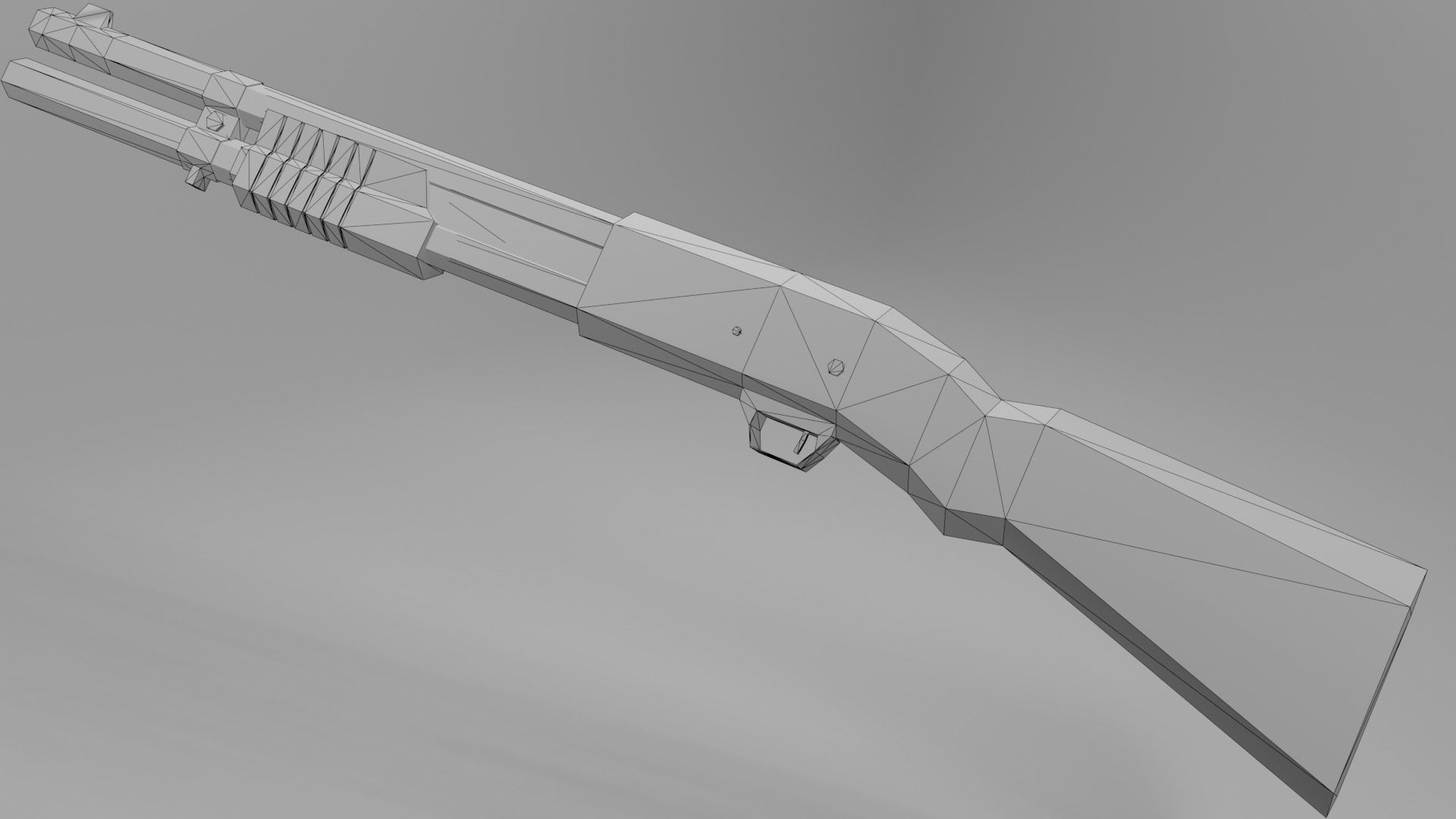 Low poly shotgun free VR / AR / low-poly 3D model | CGTrader