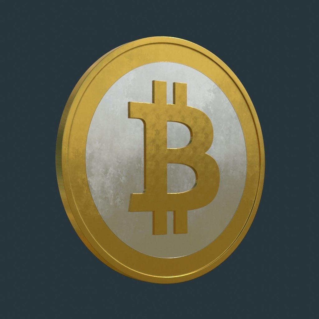 Bitcoin BTC - Cryptocurrency Coin free 3D model | CGTrader