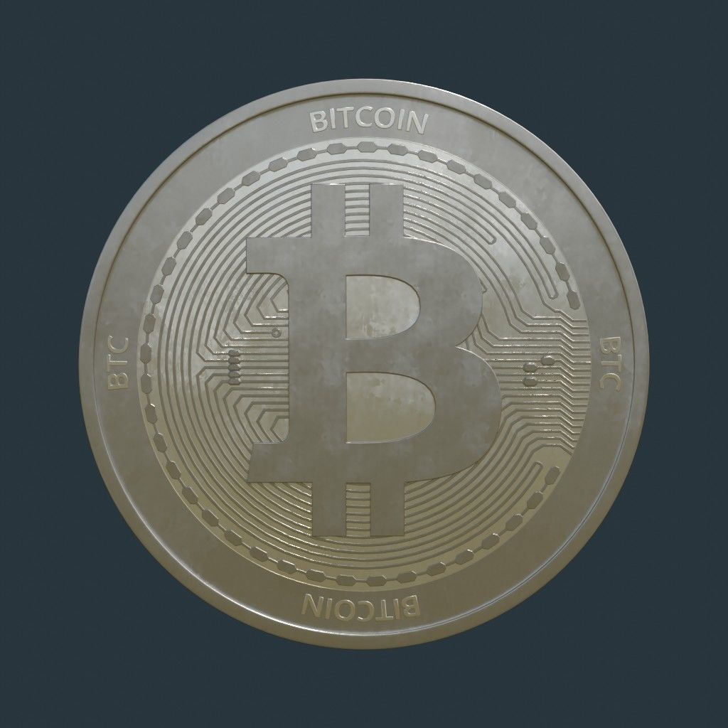 Bitcoin BTC - Cryptocurrency Coin free 3D model | CGTrader