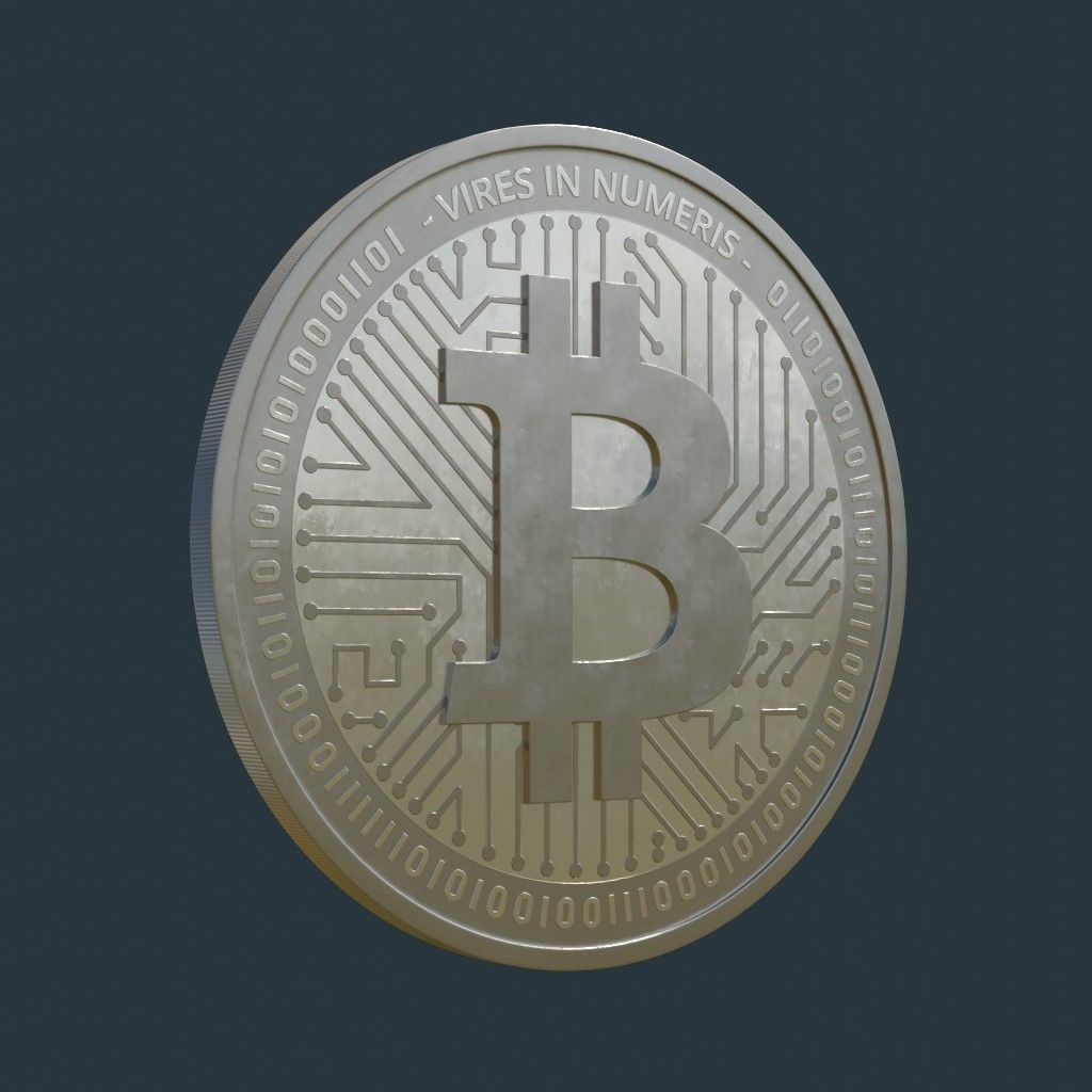 Bitcoin BTC - Cryptocurrency Coin free 3D model | CGTrader