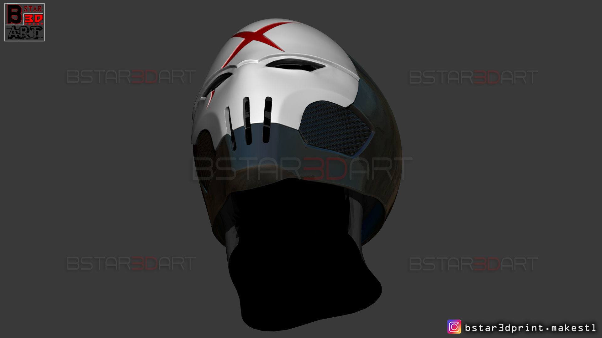Red X Helmet - DC comics 3D model 3D printable | CGTrader
