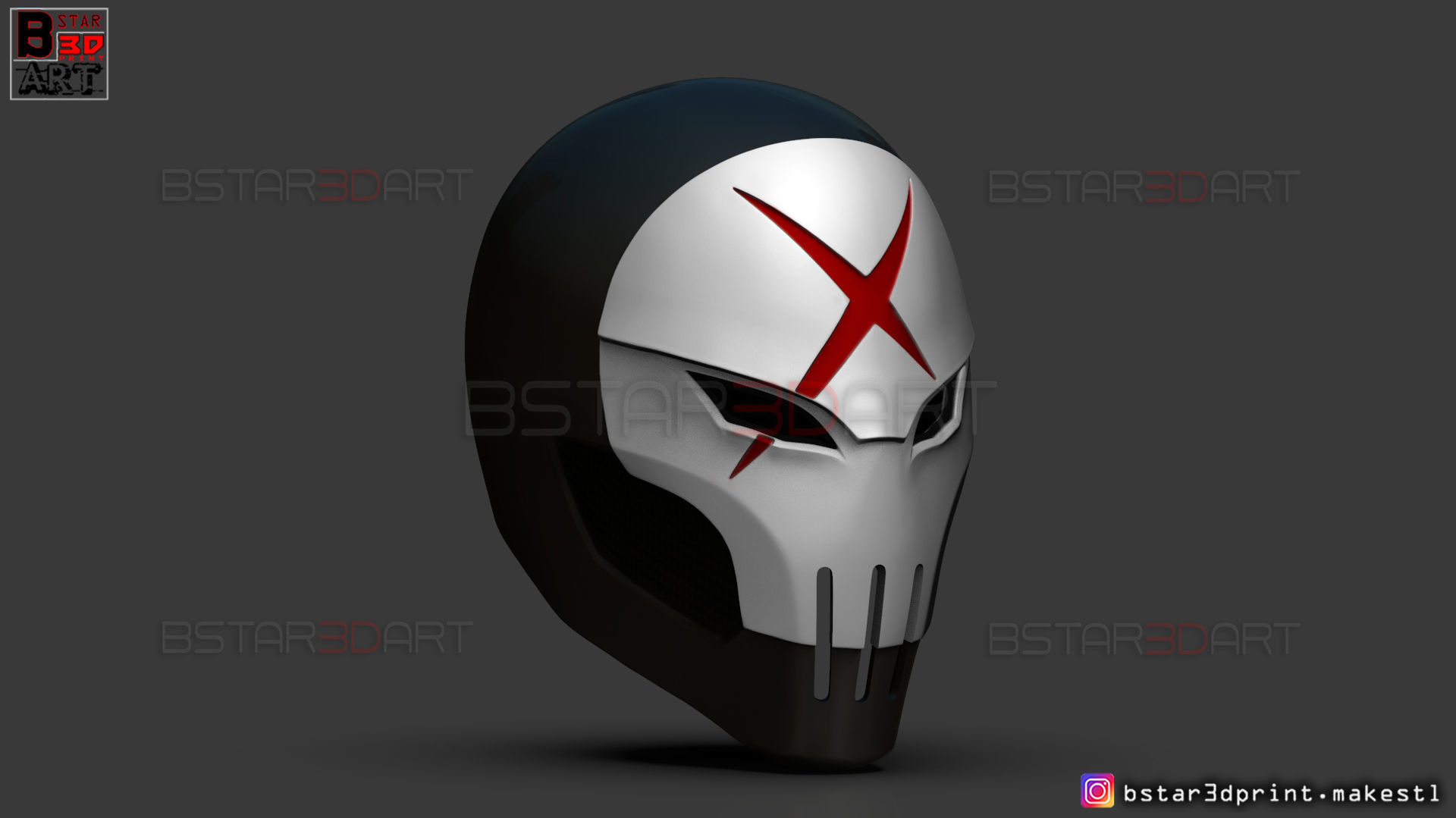 Red X Helmet - DC comics 3D model 3D printable | CGTrader