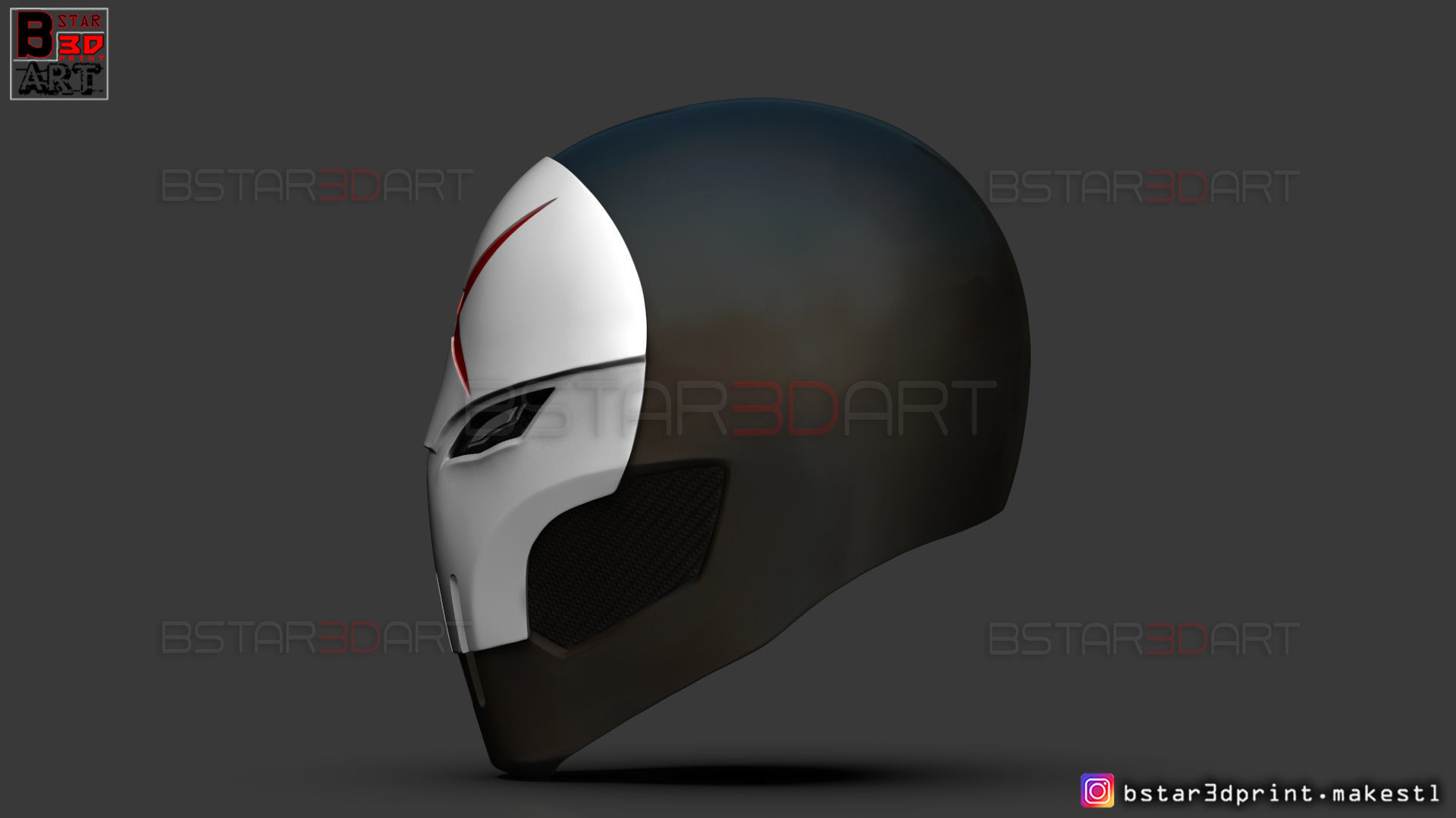 Red X Helmet - DC comics 3D model 3D printable | CGTrader