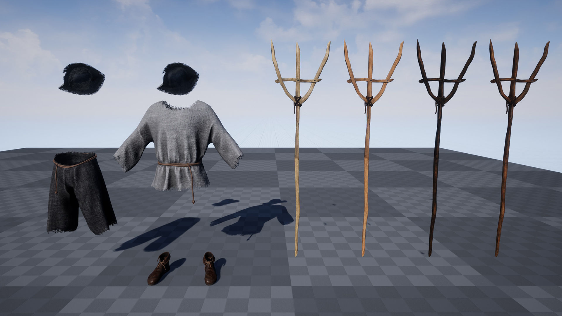 3D model Peasant man VR / AR / low-poly rigged | CGTrader