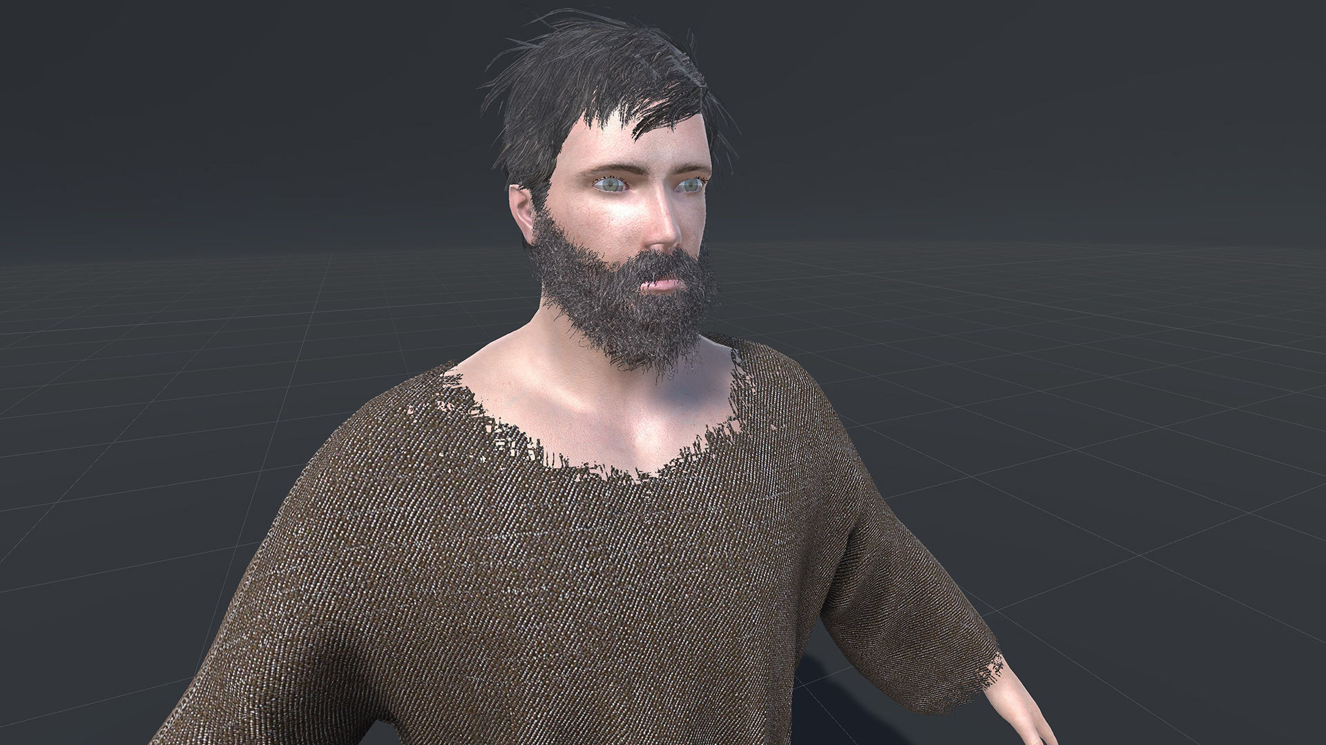 3D model Peasant man VR / AR / low-poly rigged | CGTrader