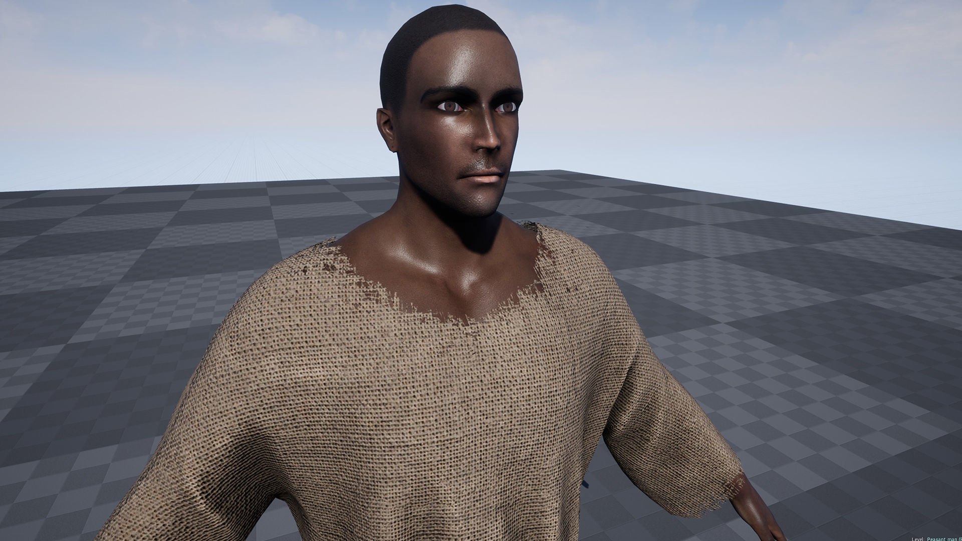 3D model Peasant man VR / AR / low-poly rigged | CGTrader