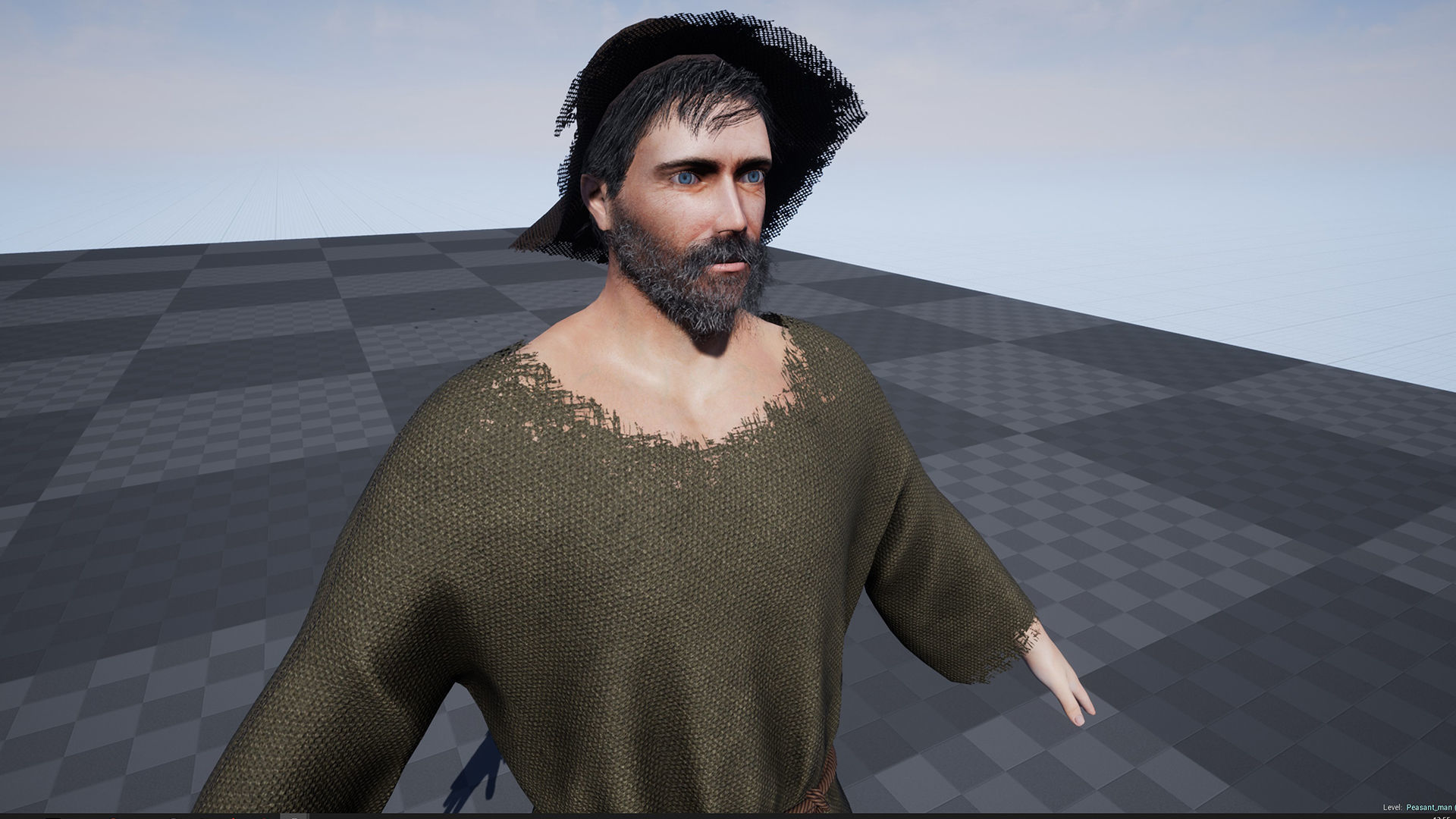 3D model Peasant man VR / AR / low-poly rigged | CGTrader