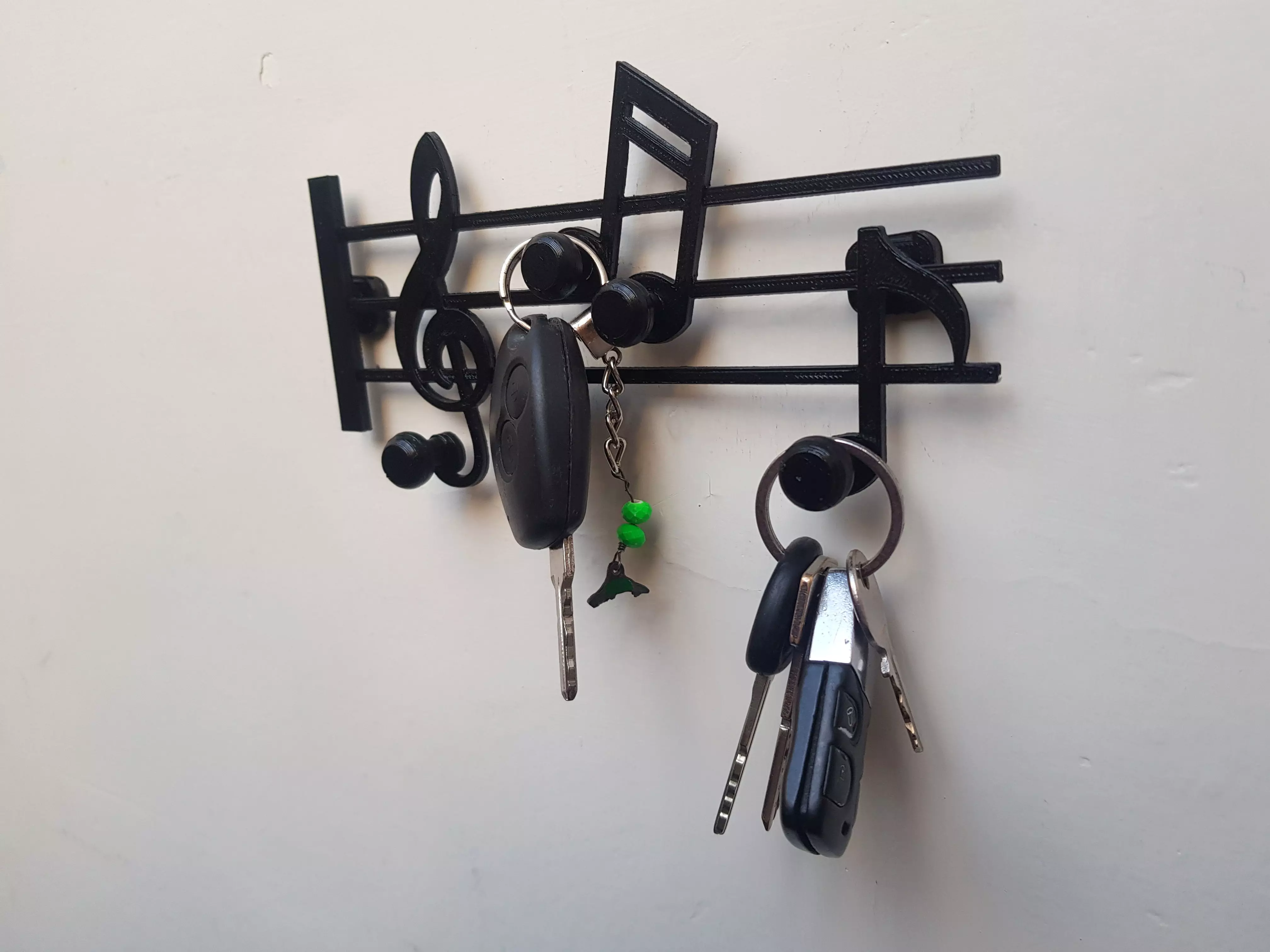 Musical key hanger 3D model 3D printable | CGTrader