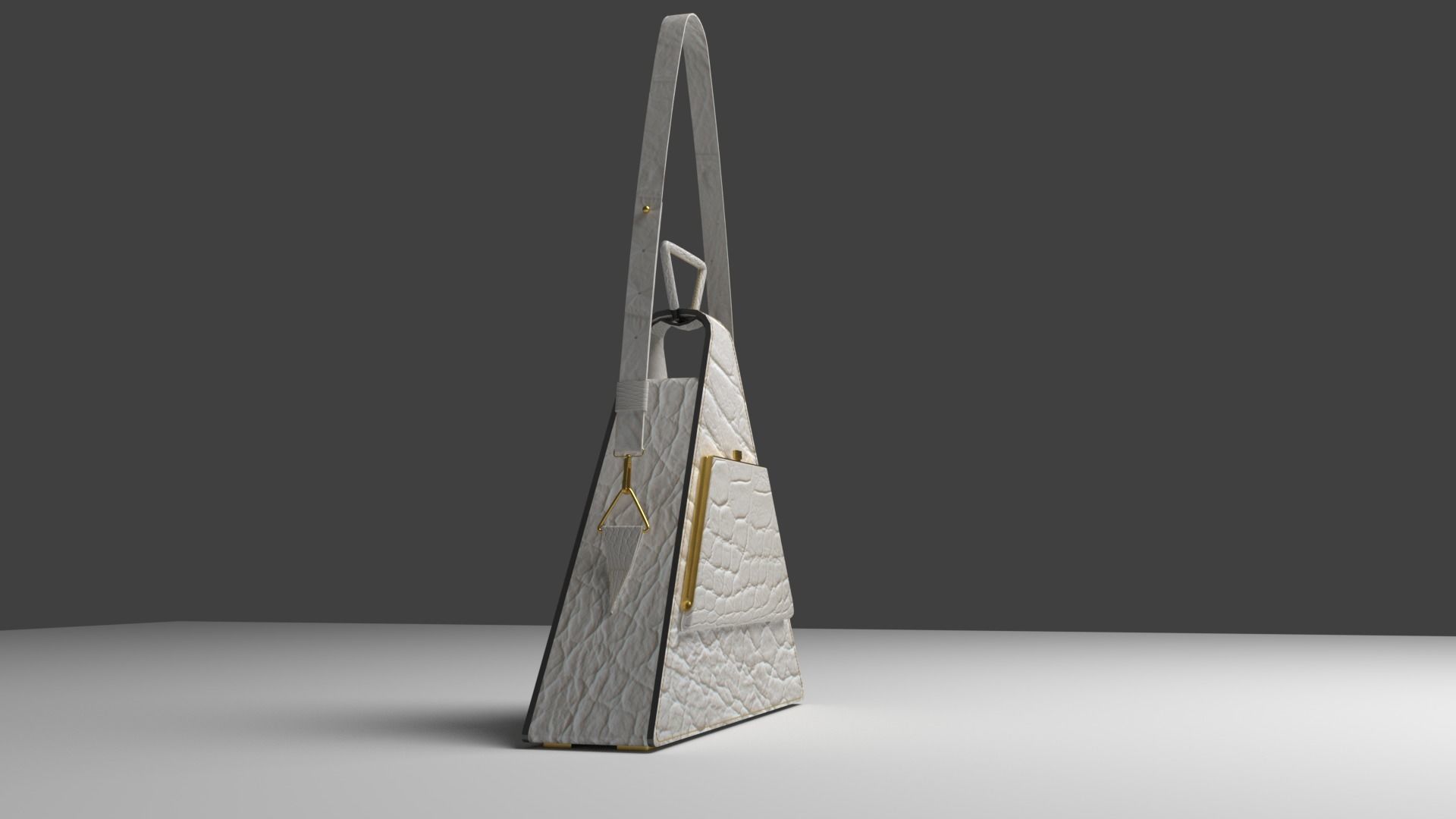 The Triangular Handbag catchy and Luxury 3D model | CGTrader