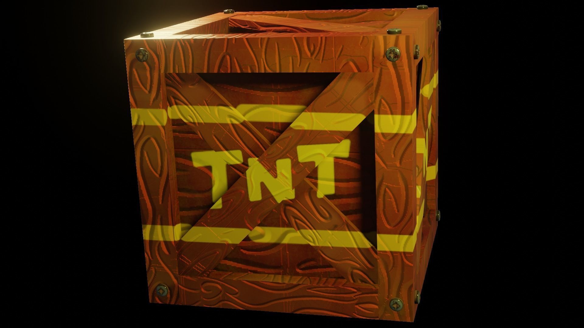 3D model Box Tnt VR / AR / low-poly | CGTrader