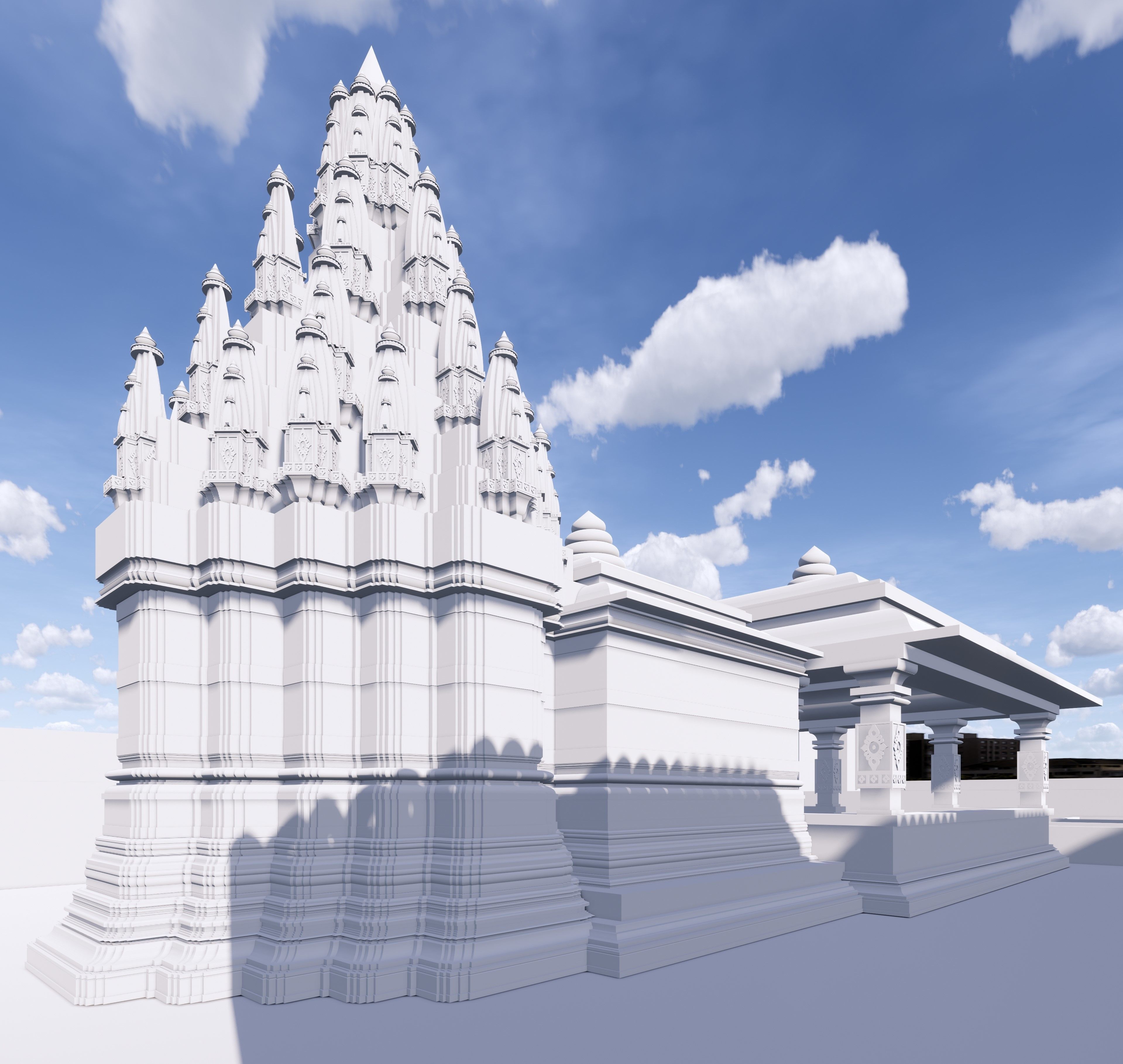 indian hindu temple 3d modal 3D model | CGTrader
